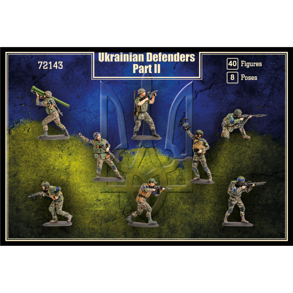 Mars Figures 72143 1/72 Ukrainian Defenders set 2 40 figures / 8 poses